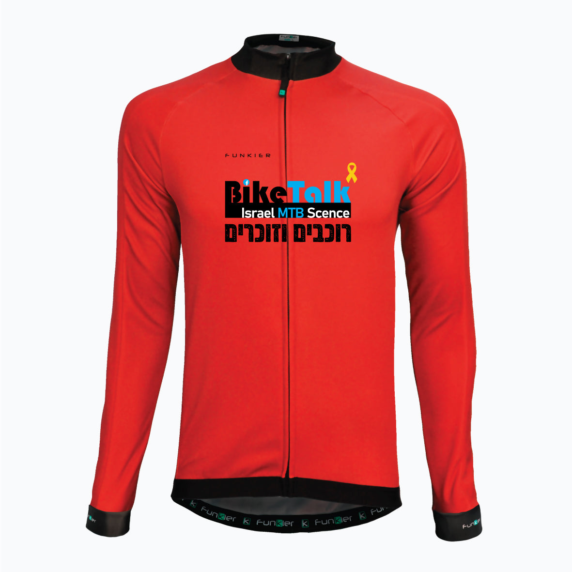 עבור קהילת רוכבי BIKE TALK - חולצת רכיבה חורפית איכותית מבית FUNKIER ...